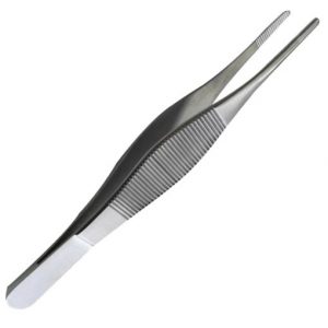 Pinza Disección Curva Punta Aguda 13cm *182 - Alssa Medical