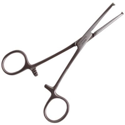 Pinza Kocher con Diente M.W. Recta/Curva - Alssa Medical